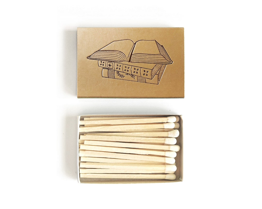 Book Lover Matchbox. Cozy Books to Read Matchbook. Writer or Reader ...
