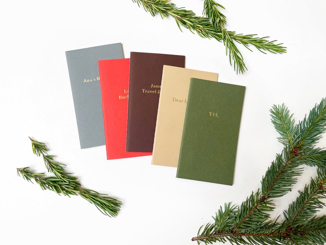 Customized Pocket Saddle Stitch Note Book. Personalized Mini Notebook ...