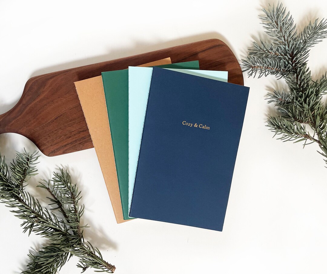 Personalized Medium Saddle Stitch Notebooks. Custom Text Notepads ...