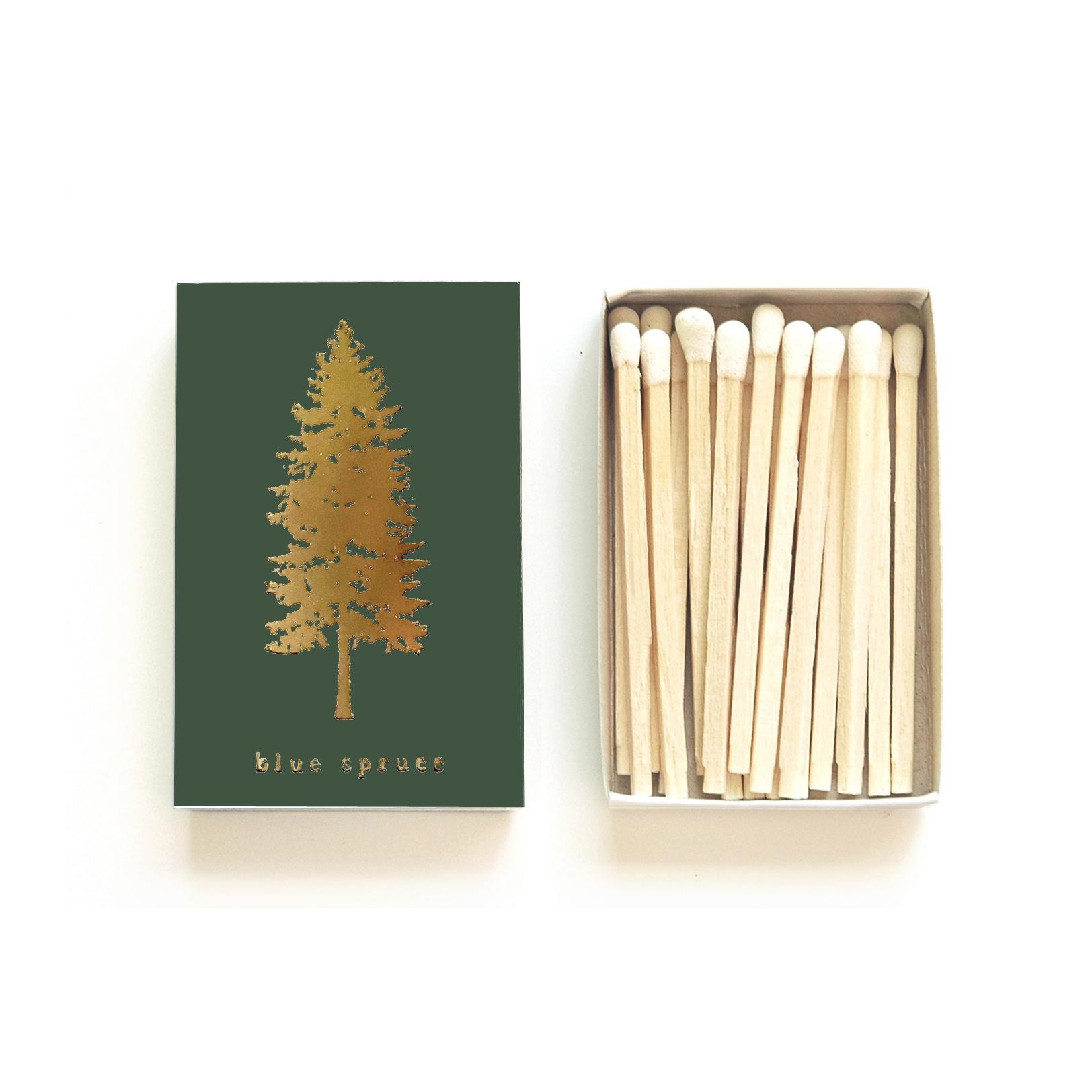 Blue Spruce Tree Matchbox. Camping Matches. Adventure Gift. Pine ...