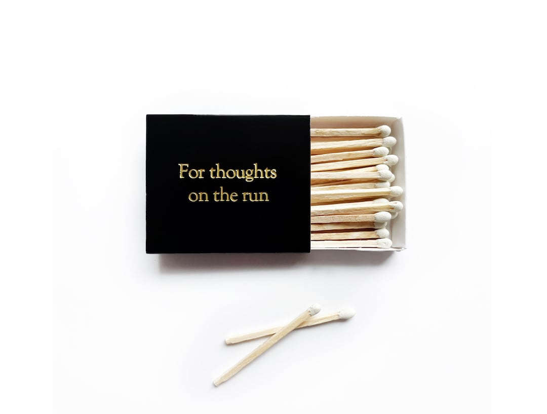 Custom Text Square Matchboxes. Name Initials Date Monogram Wedding ...