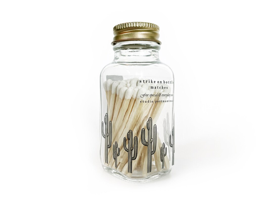 Saguaro Cactus 2" Square Jar Matches. Desert Matches. Pretty Match ...