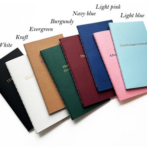 Personalized Mini Saddle Stitch Notebook. Custom Text Notepad. Custom ...