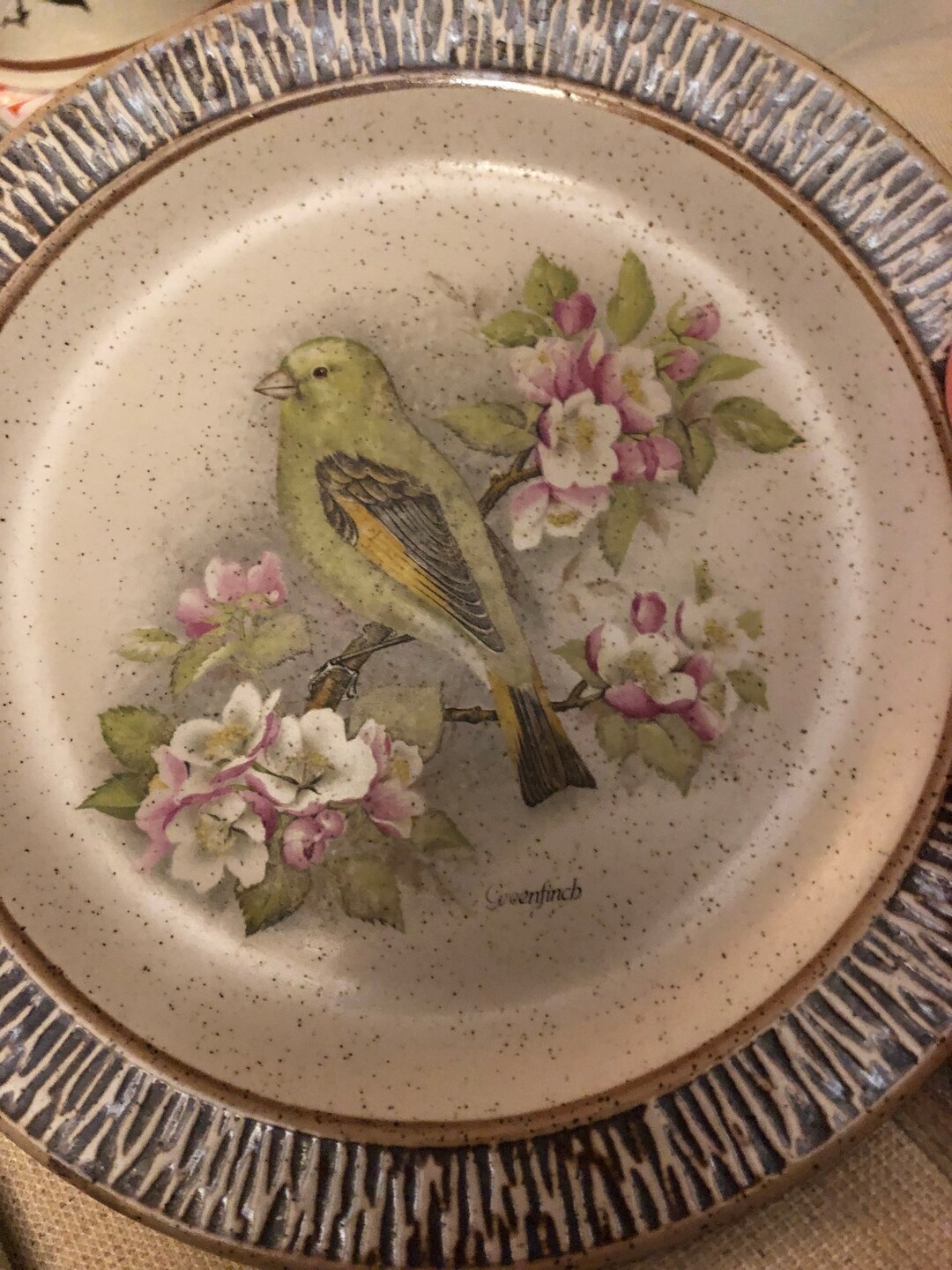 Retro Vintage Purbeck Pottery Greenfinch Ceramic Plate - Etsy