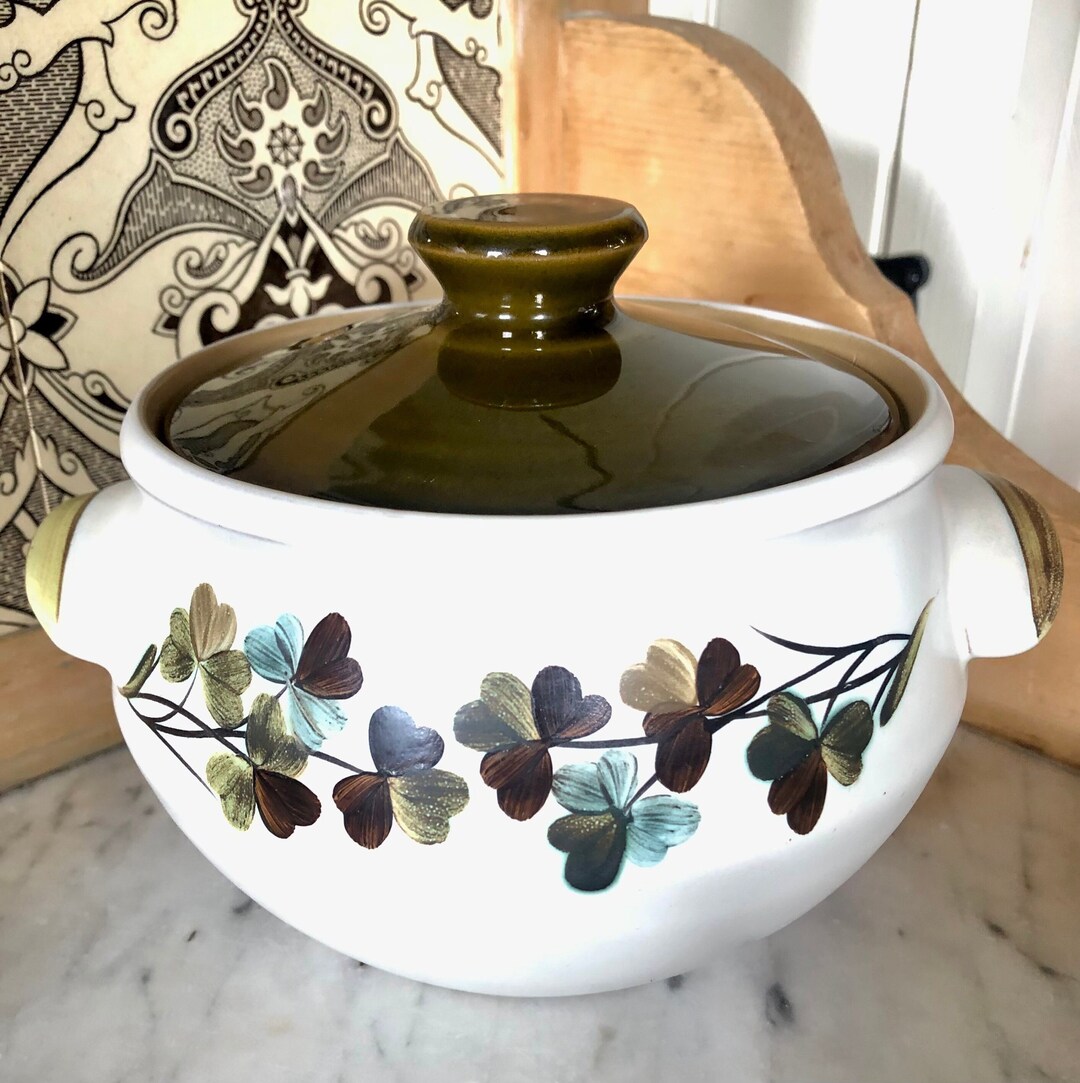 Vintage Set of 'shamrock' by Denby Stoneware Hand Painted 2pt Tureen ...