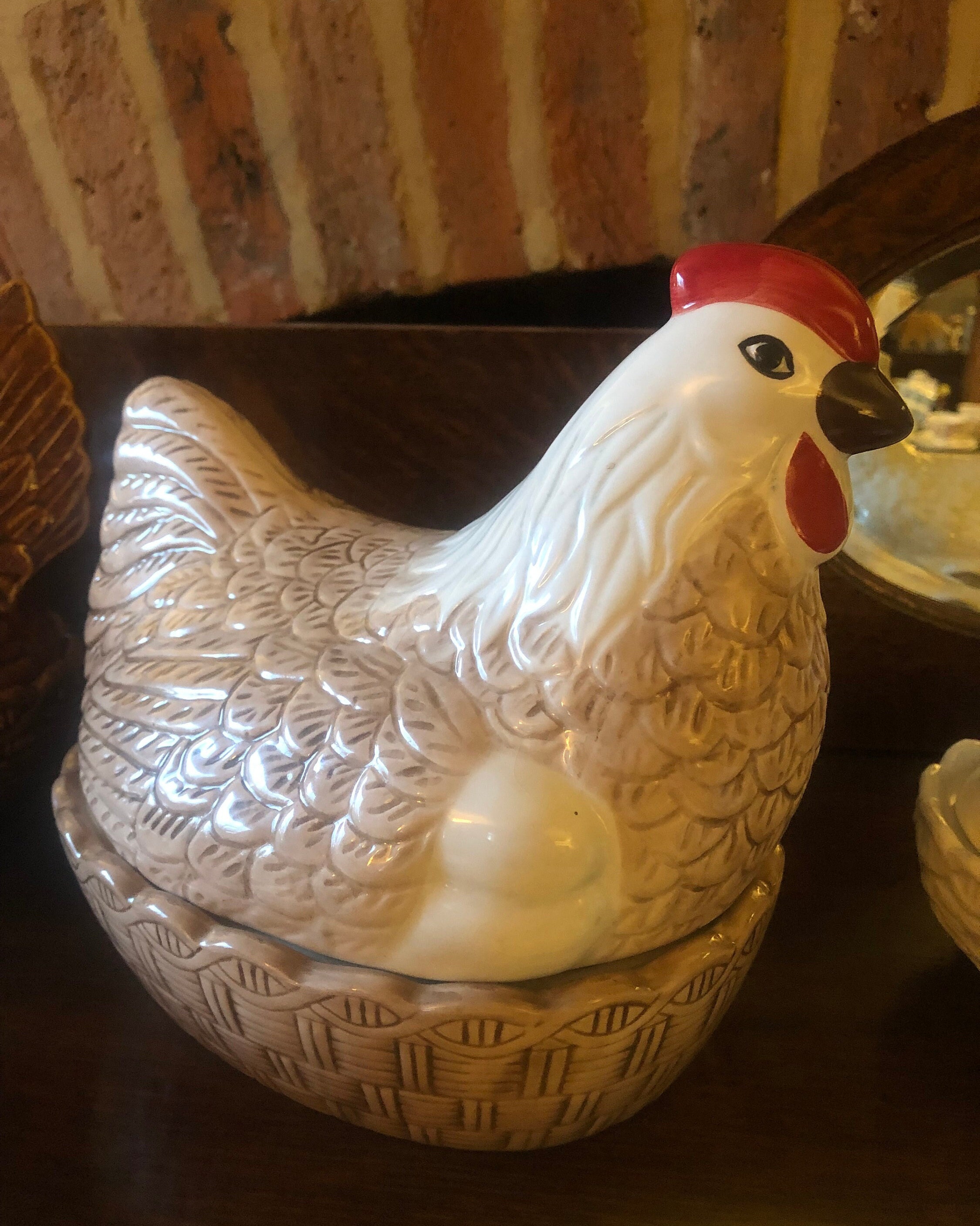 Flock of Vintage Preloved Ceramic Hen Egg Stores by English Potteries ...
