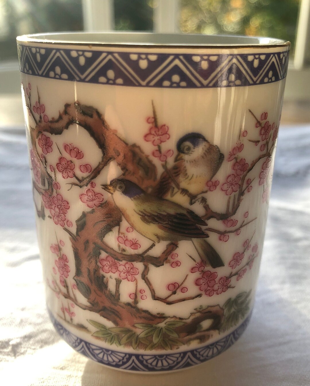 Small Vintage Japanese Bone China Drinking Vessel for Jasmine - Etsy