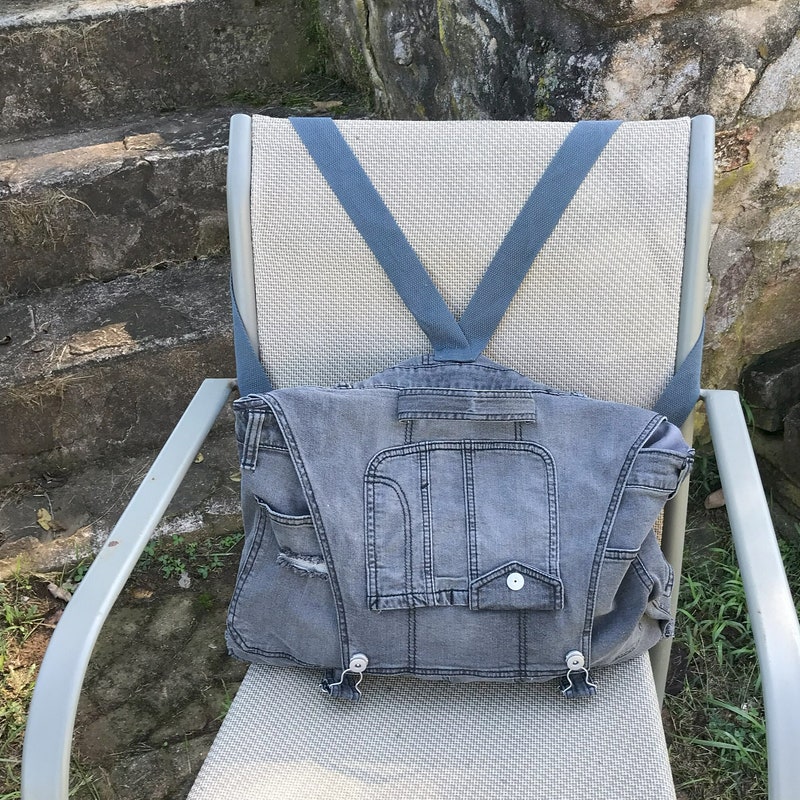 Denim Backpack - Etsy