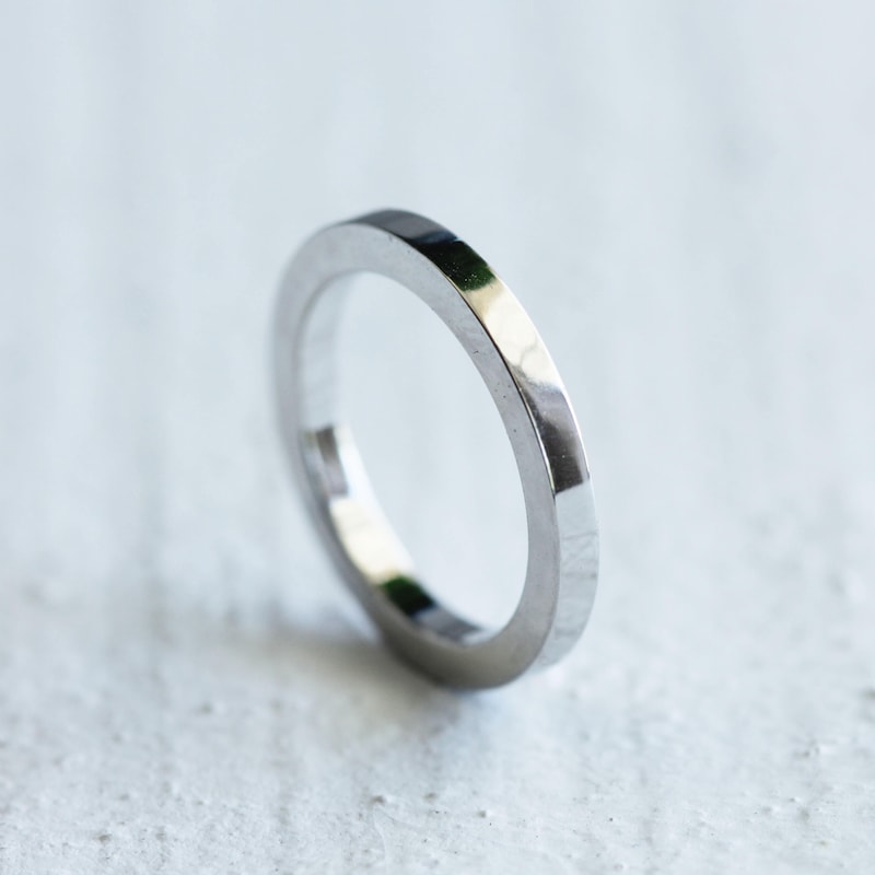 Platinum Wedding Band - Etsy