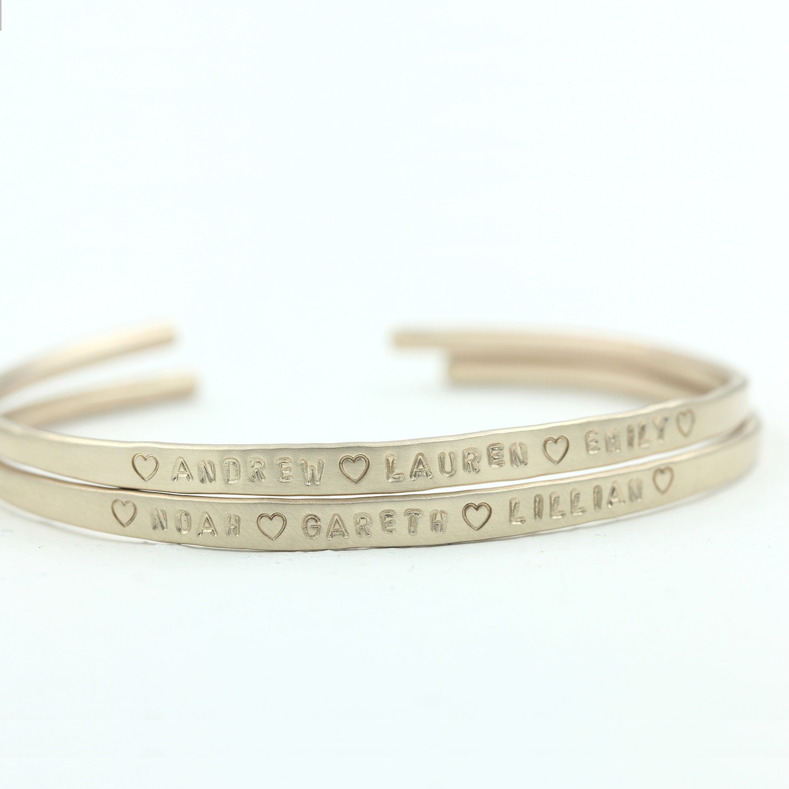 Personalized Solid Gold Cuff Bracelet: Hand Stamped 14k/18k Gold - Etsy