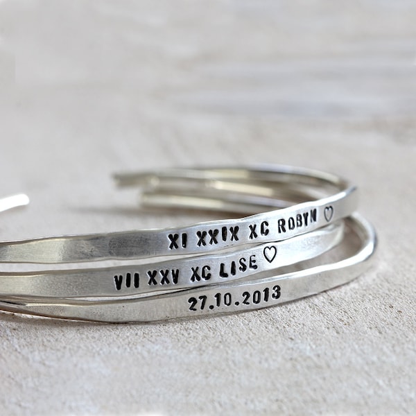 Sterling Cuff Name Bracelet - Etsy