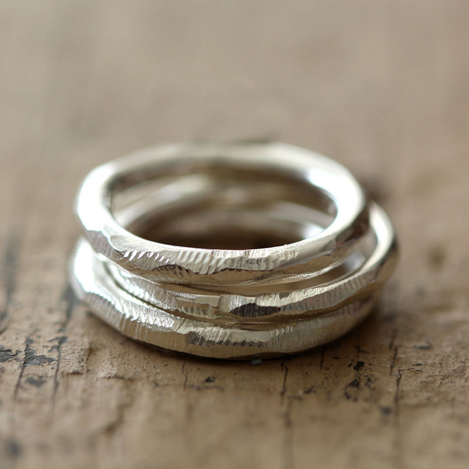 Distressed Ring Sterling Silver - Etsy
