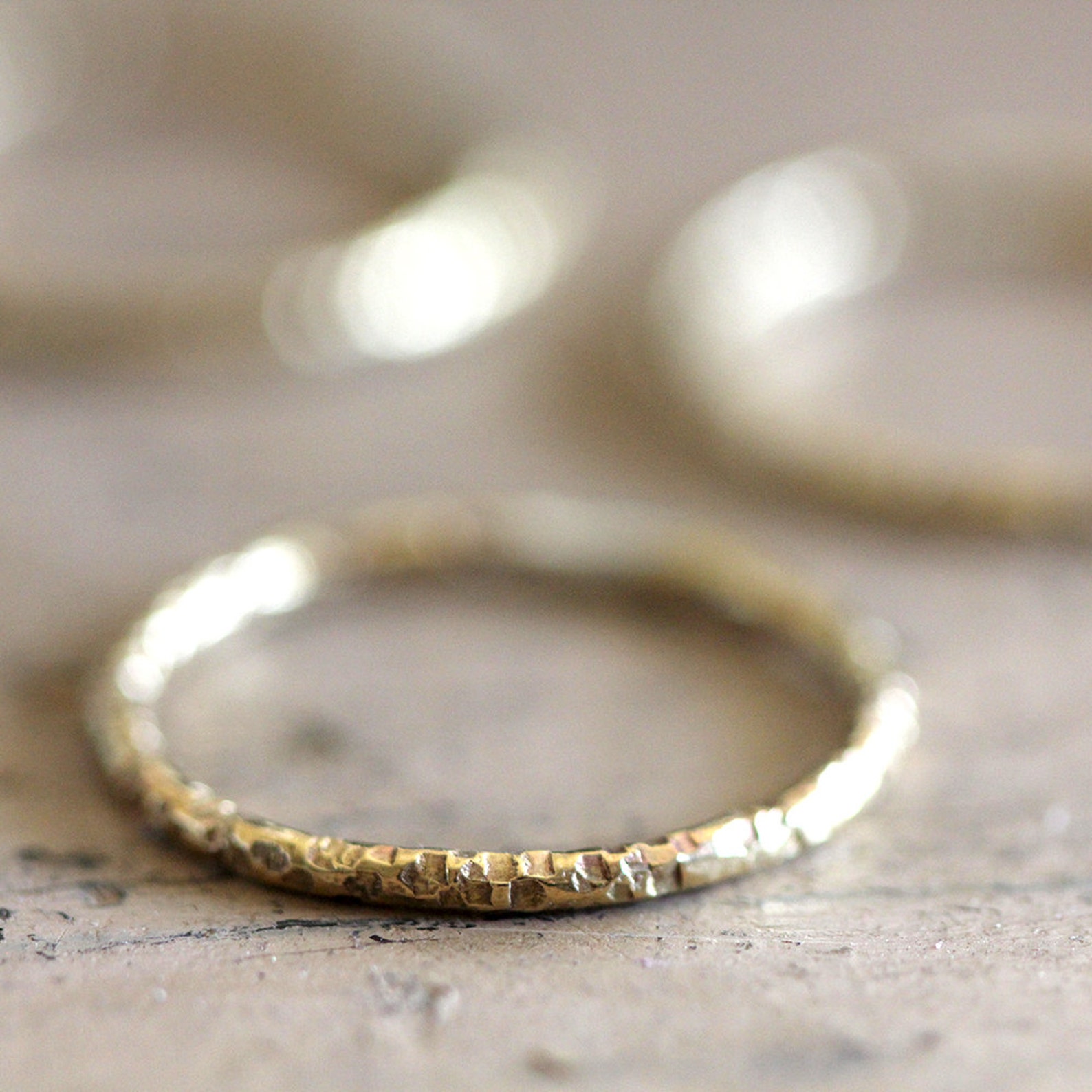 Unique Wedding Ring Simple 14k Gold Ring - Etsy
