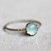 Anillo de piedras preciosas de calcedonia azul - Etsy España