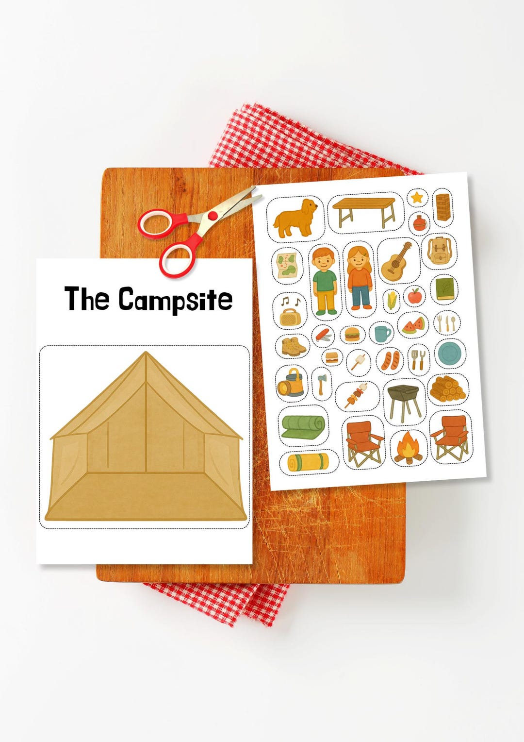 THE CAMPSITE Scene Montessori Imagination Play PDF, Screen Free Play ...