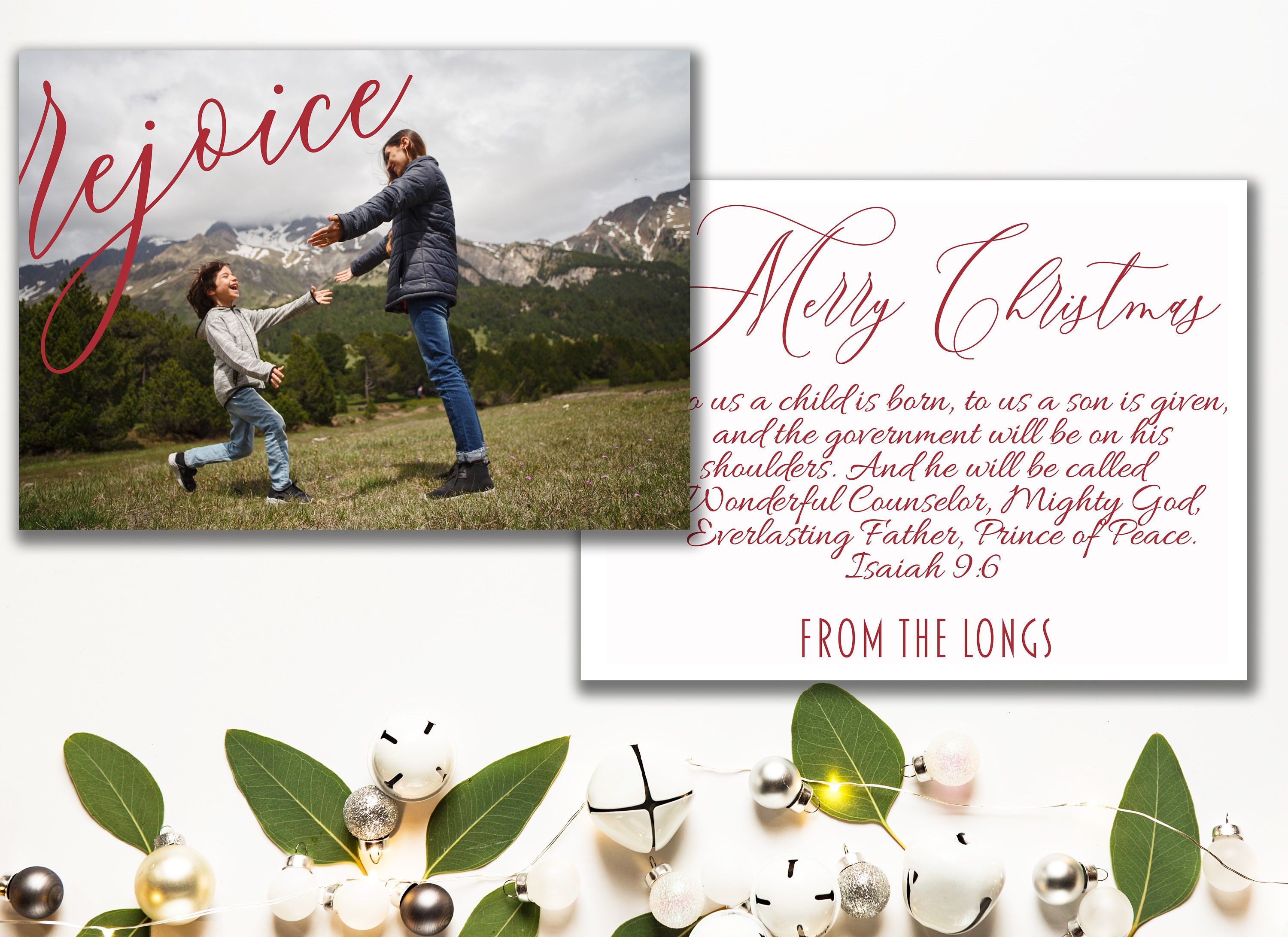 Printed Photo Christmas Cards Christian Christmas Cards Photo Christian ...