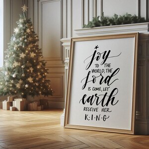 Joy to the World | Christmas Wall Art | Christian Holiday Decor ...