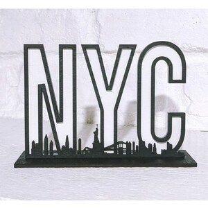 New York City Skyline Shelf Sign Letters NYC Big Apple - Etsy