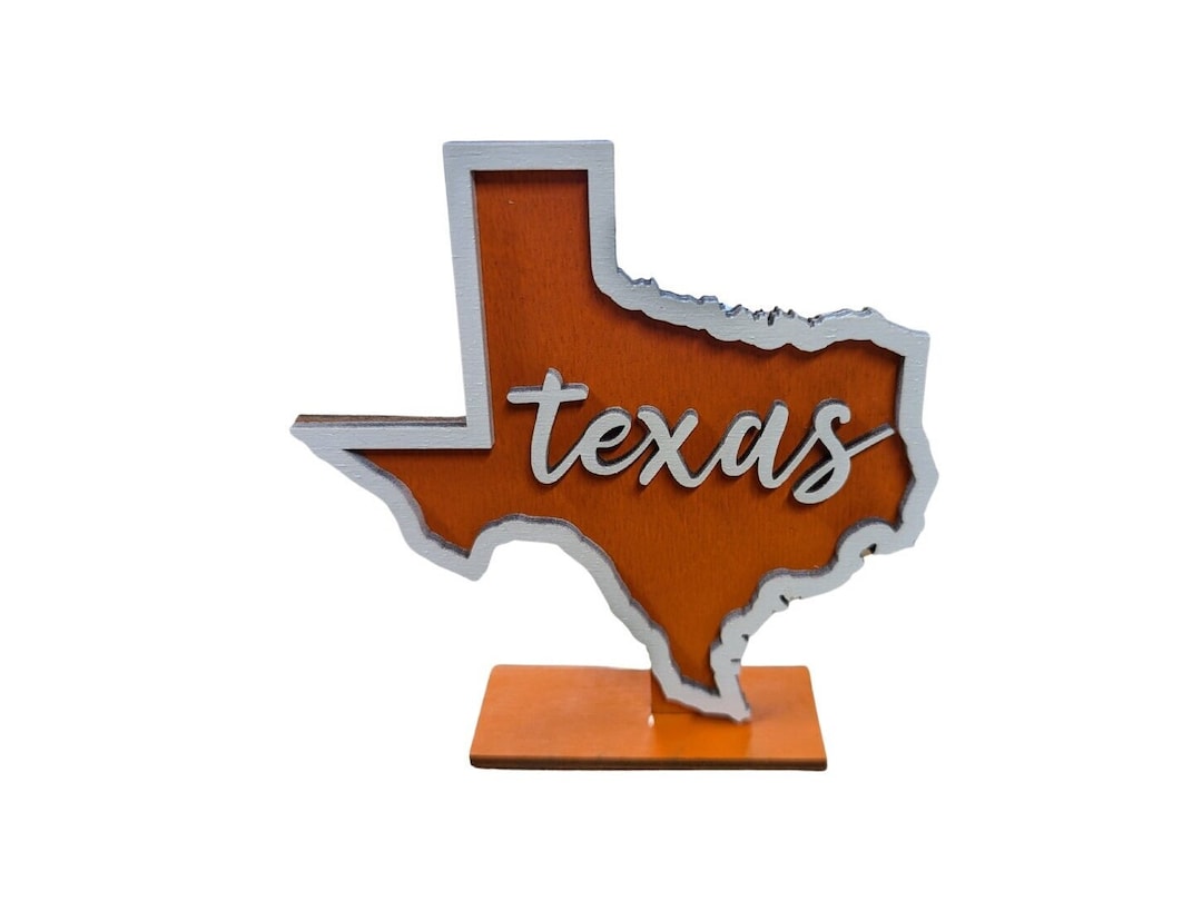 Texas Mini Shelf Sitter - State - Etsy