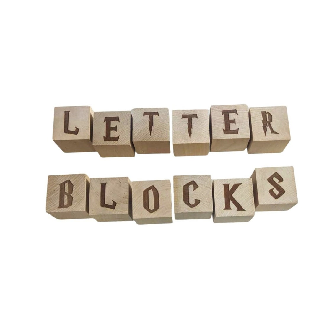 Wood Letter Blocks - Baby - Nursery - Custom - Name - Etsy