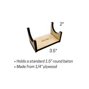 Baton Stand (only) - Wooden - Etsy