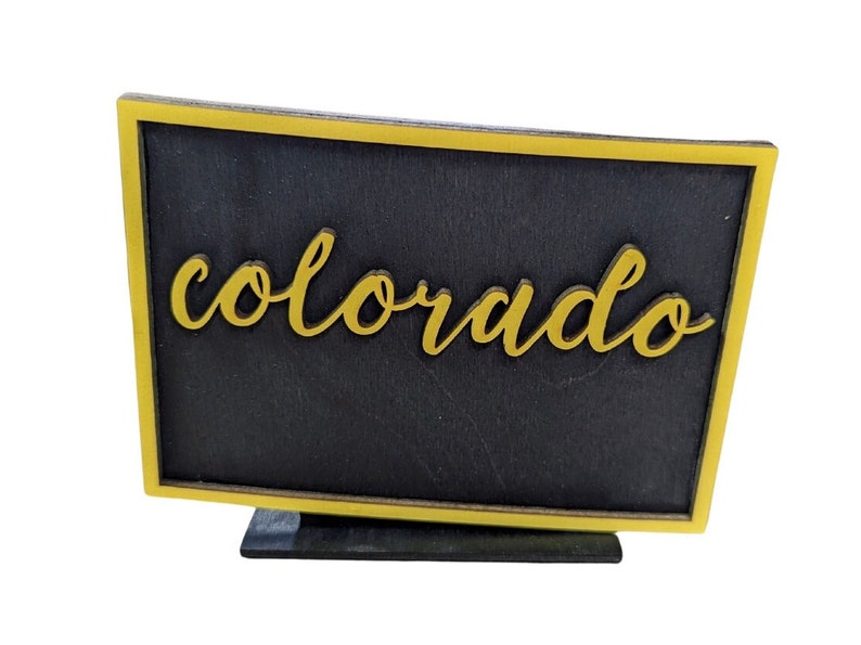 Colorado Mini Shelf Sitter - State - Etsy