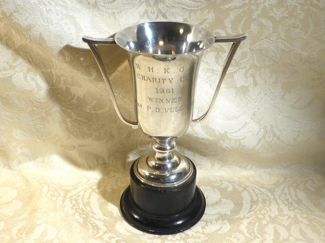 Solid Silver Trophy Wai Kee Sterling Hong Kong Golf Winner 1961 - Etsy