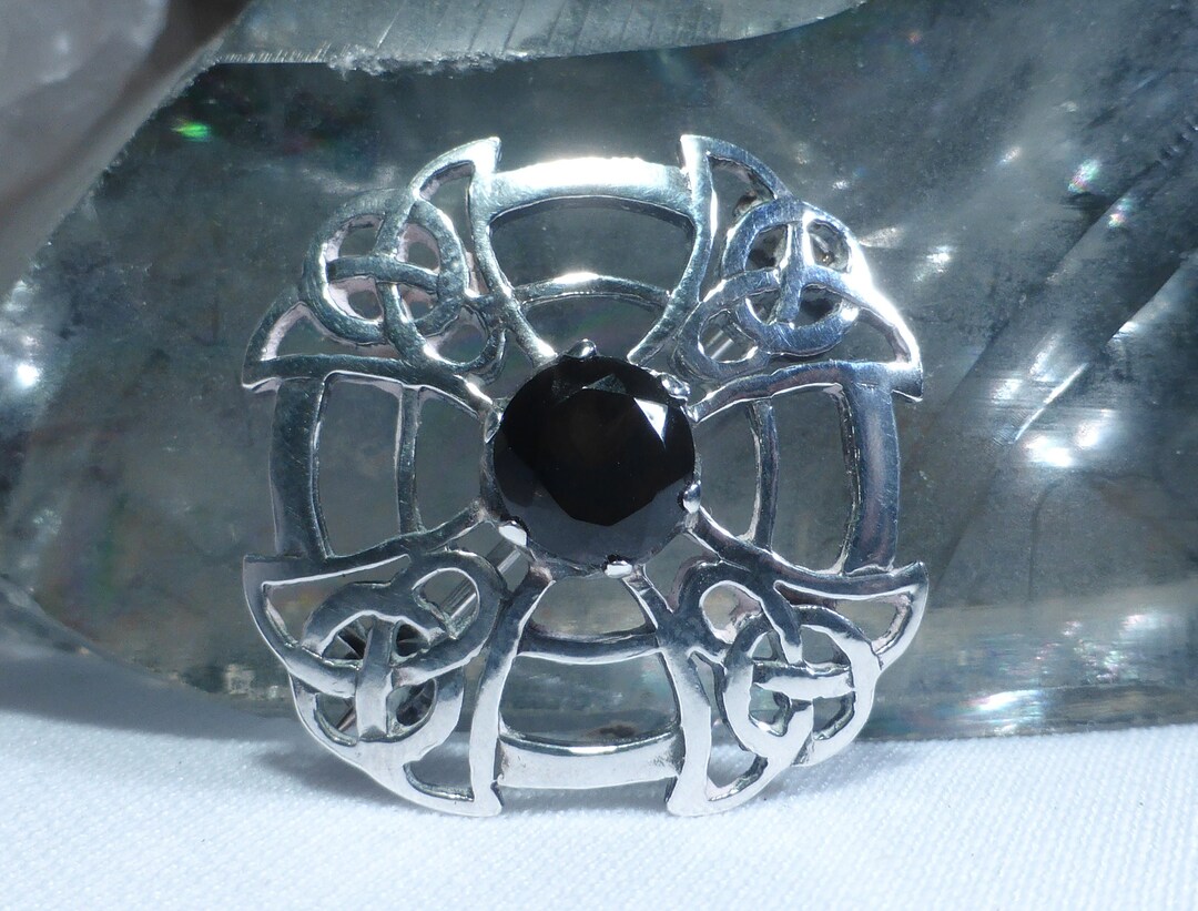 Vintage Solid Silver Celtic Knot Brooch Hallmark Edinburgh 1981 James ...