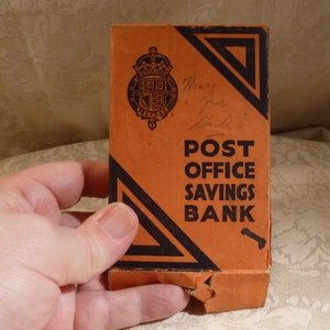 Antique Post Office Savings Bank Box Piggy Bank Original Box - Etsy