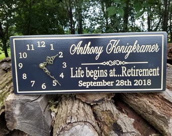 Retirement clock | Etsy