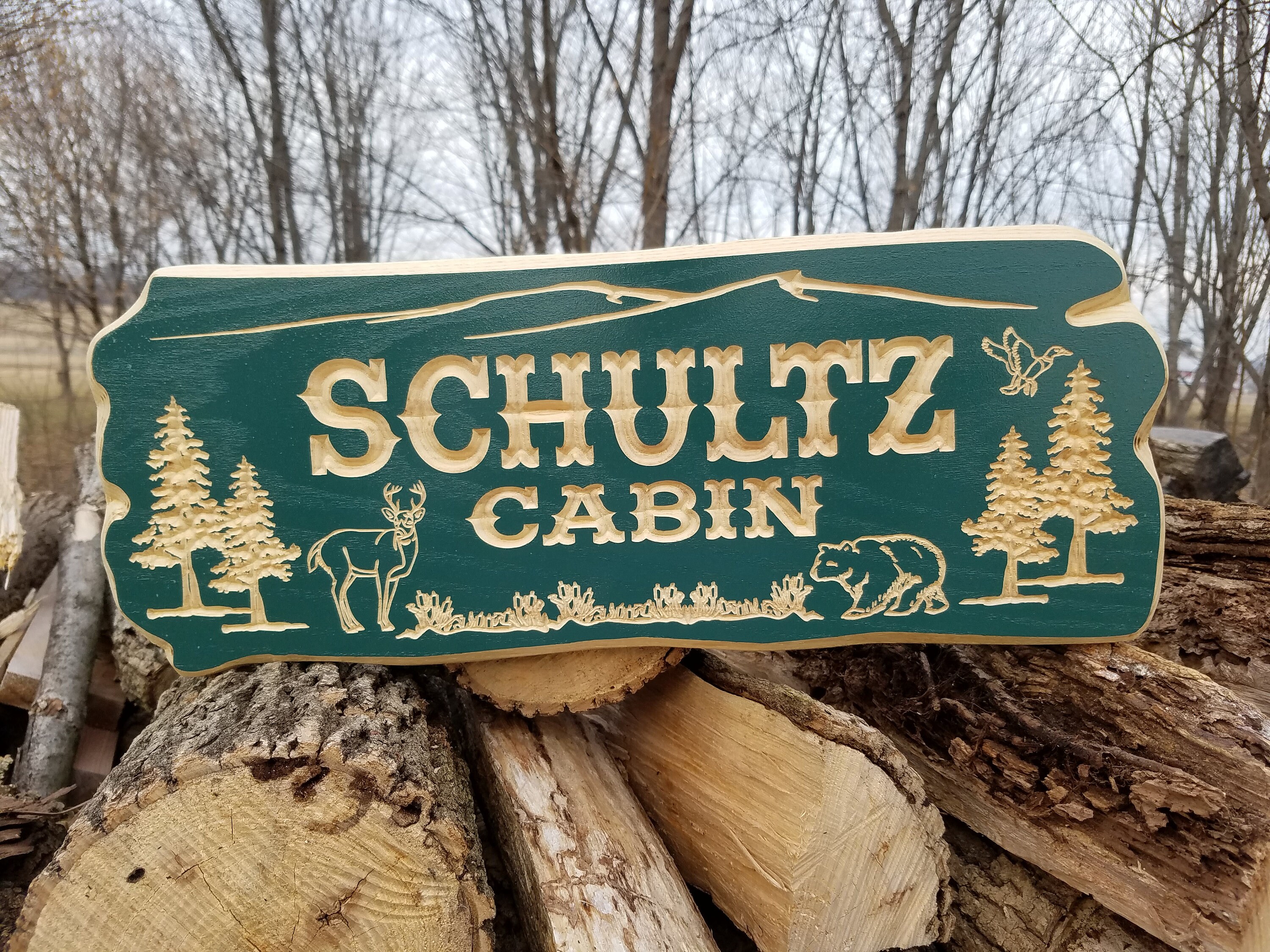 Cabin Sign Personalized Custom Wood Signs Wooden Signs Wooden | Etsy