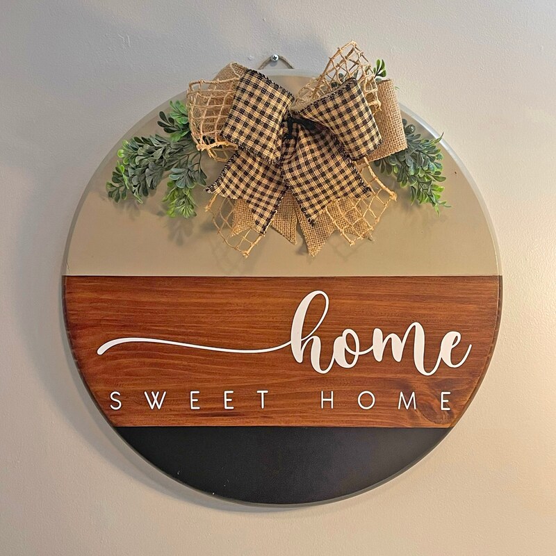 Round Welcome Sign - Etsy