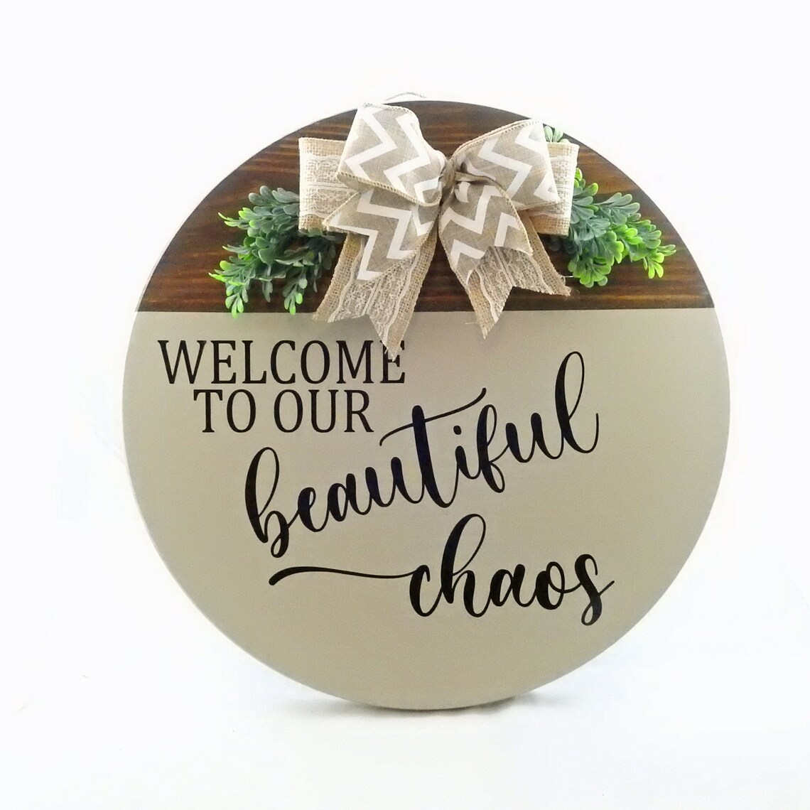 18-in Round Welcome Signs for Your Front Porch - Etsy