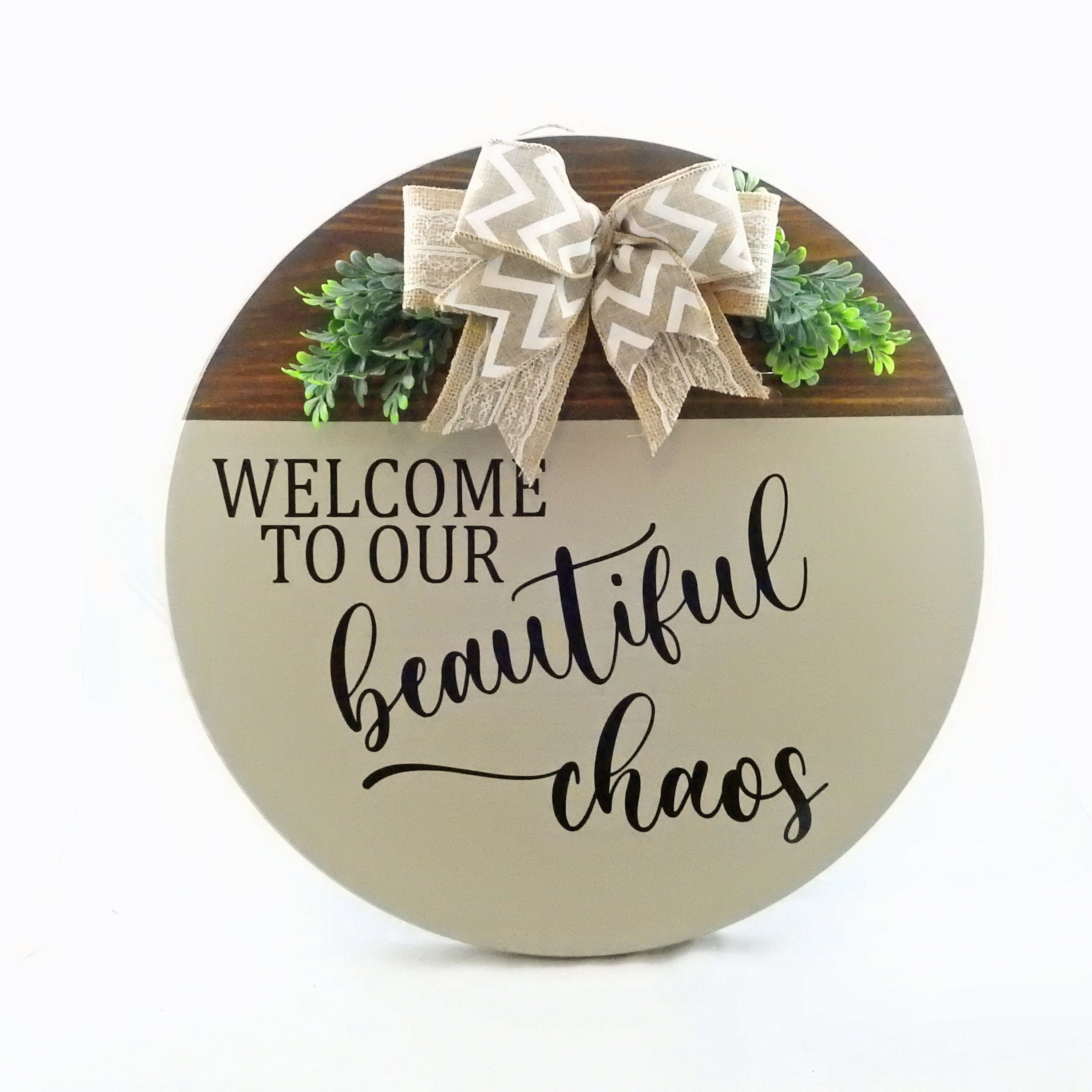 18-in Round Welcome Signs for Your Front Porch - Etsy