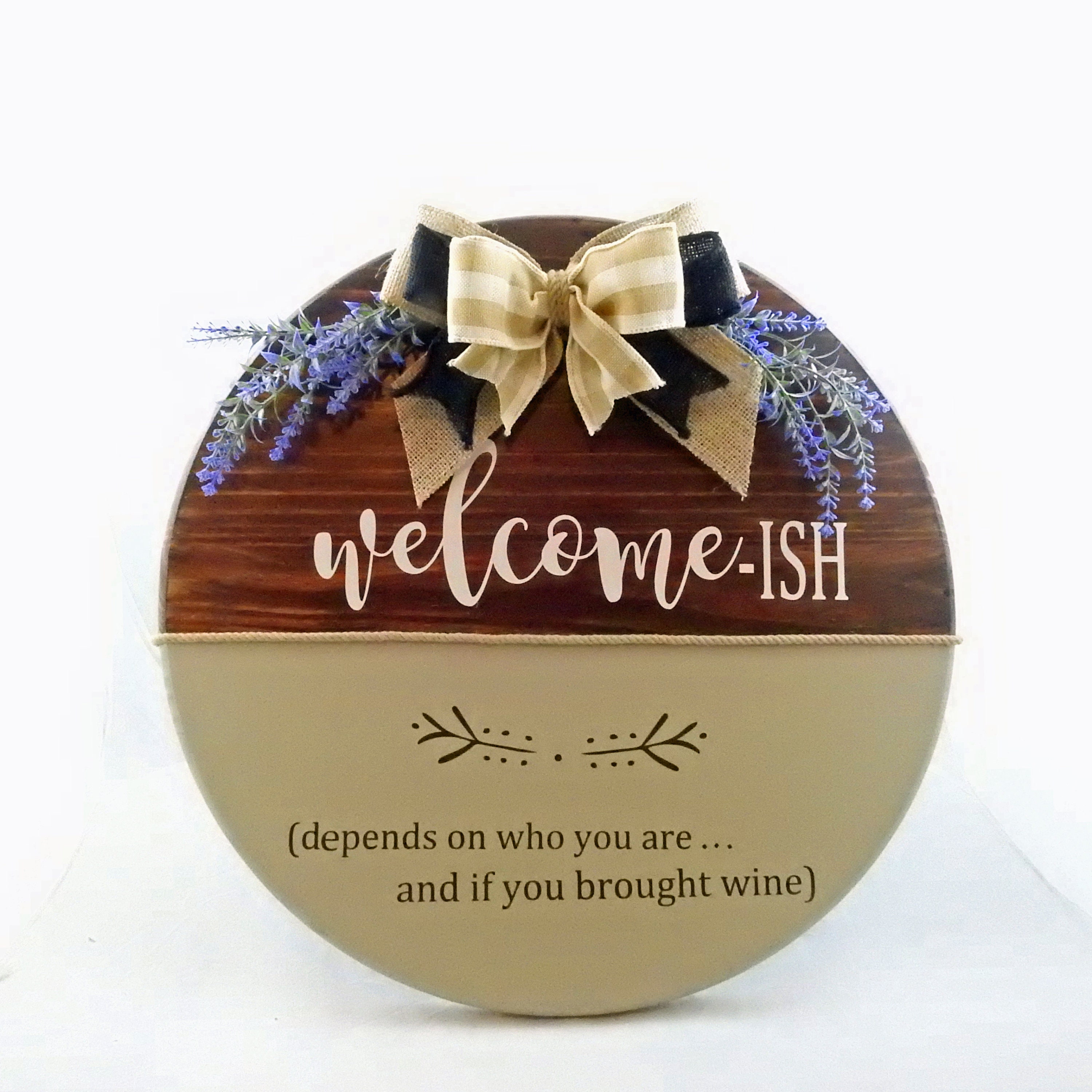 18-in Round Welcome Signs for Your Front Porch - Etsy