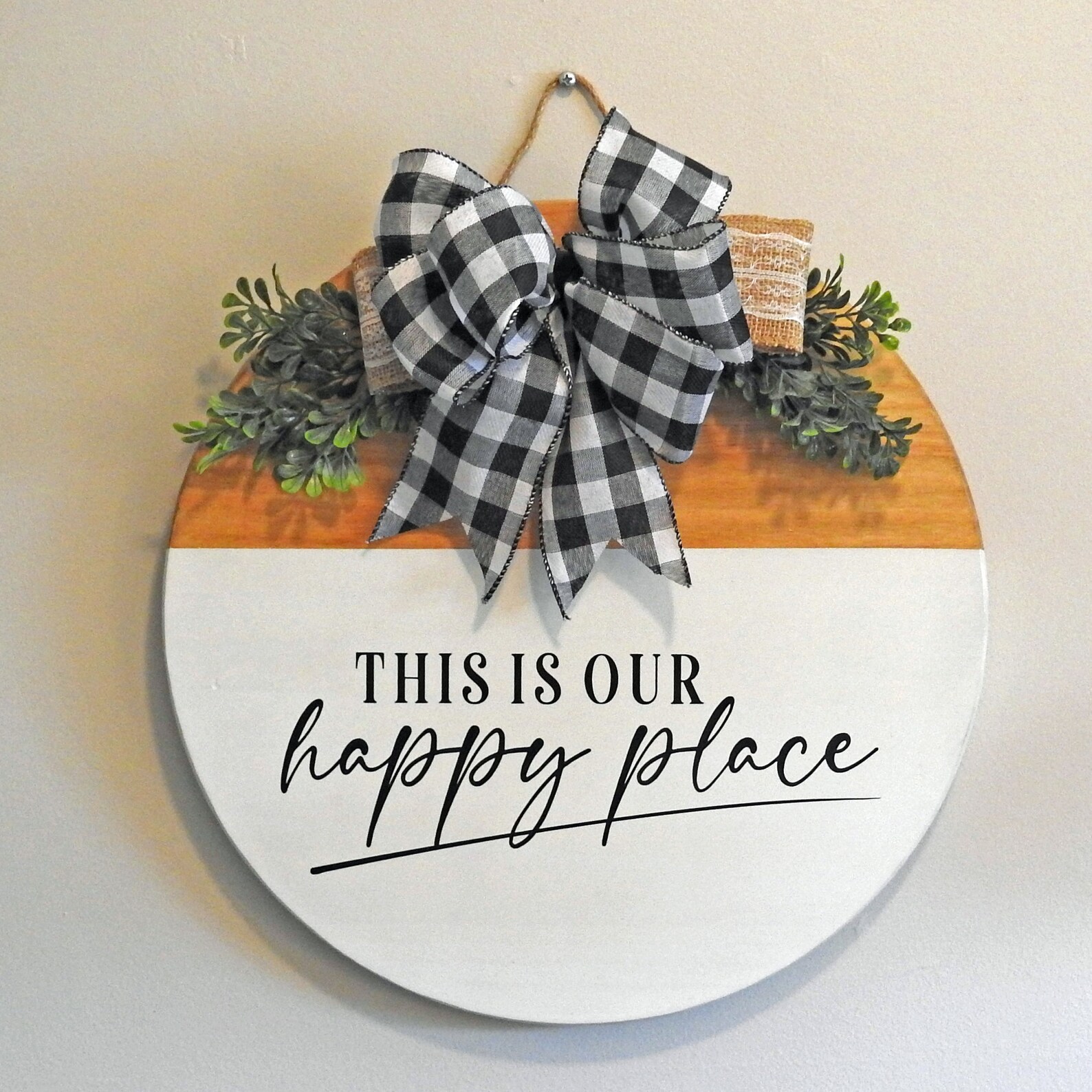 18-in Round Welcome Signs for Your Front Porch - Etsy