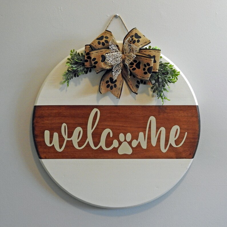 18-in Round Welcome Signs for Your Front Porch - Etsy