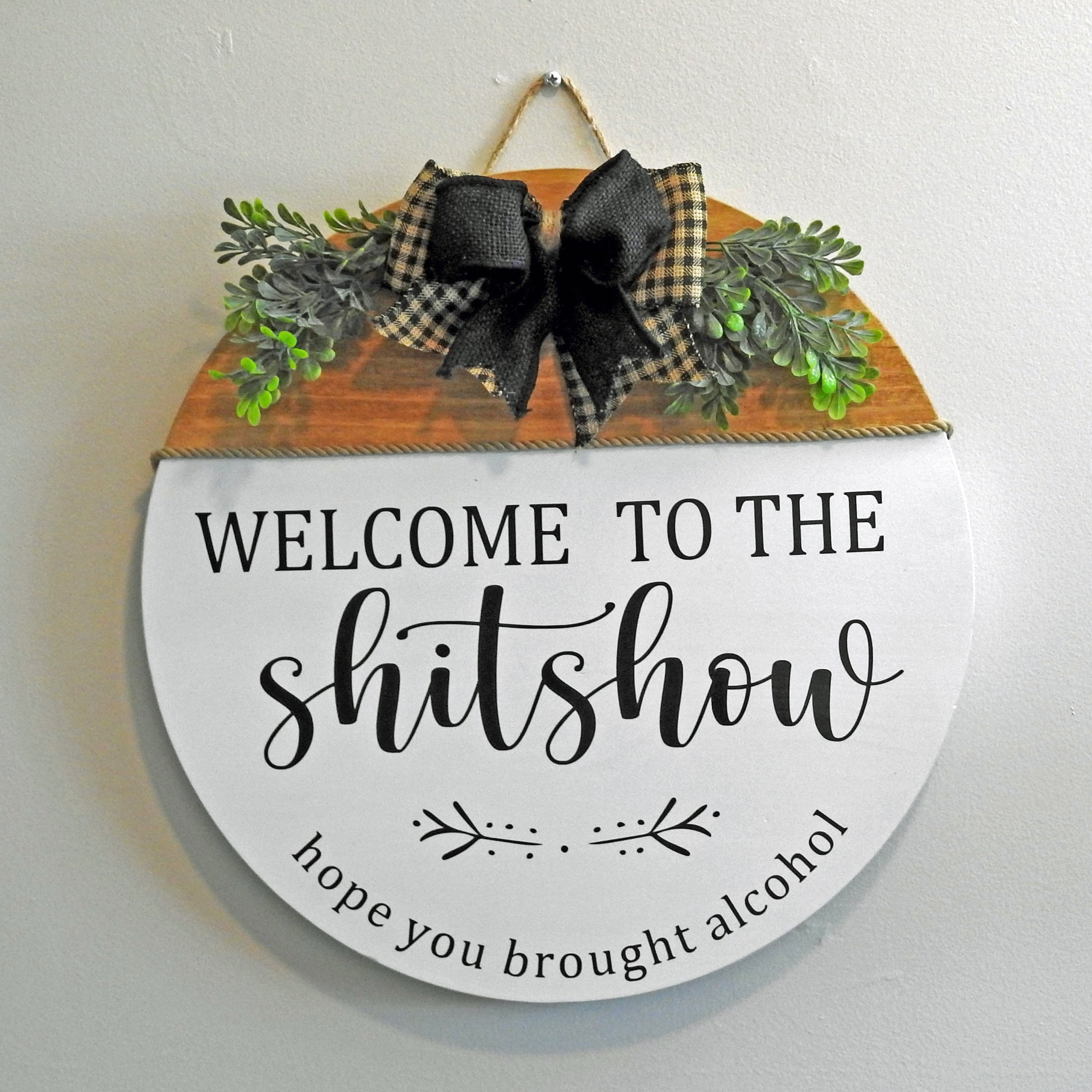 18-in Round Welcome Signs for Your Front Porch - Etsy