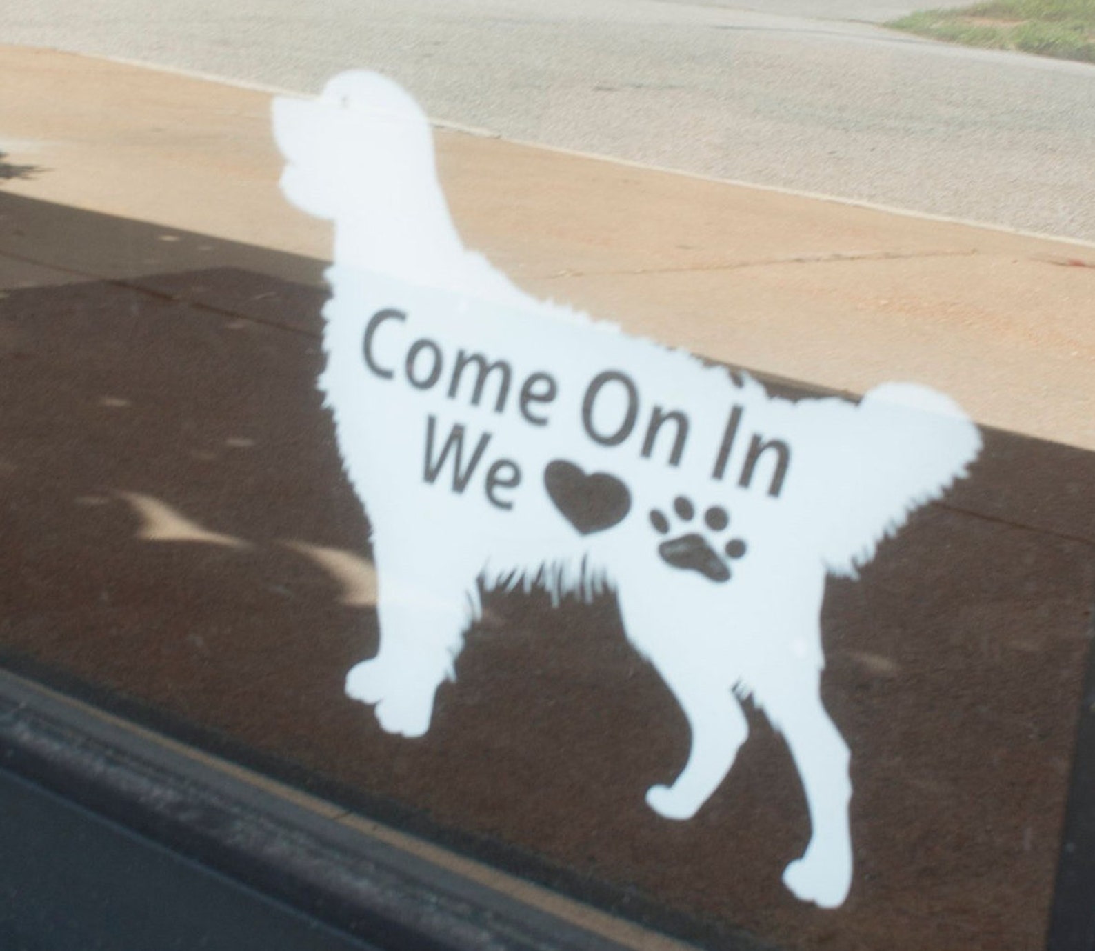 Dogs Welcome Sign Pet Friendly Business or Home We Love | Etsy