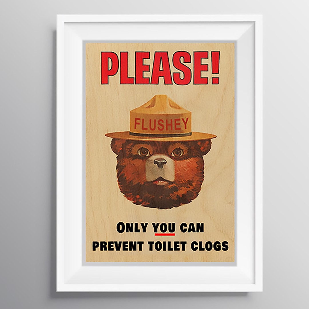 Printable Funny Bathroom Poster | Digital Download - Etsy