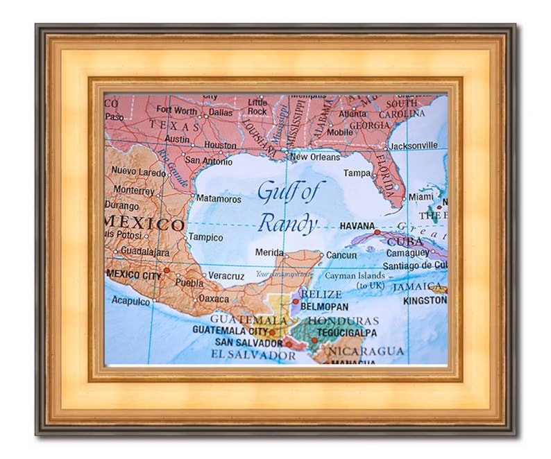 Printable Gulf of America Map – Add Your Name for a Personalized Touch ...