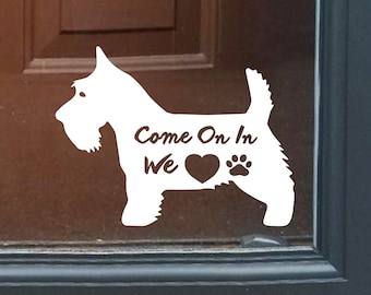Dogs Welcome Sign, Pet Friendly Business or Home, We Love Dogs, Vinyl ...