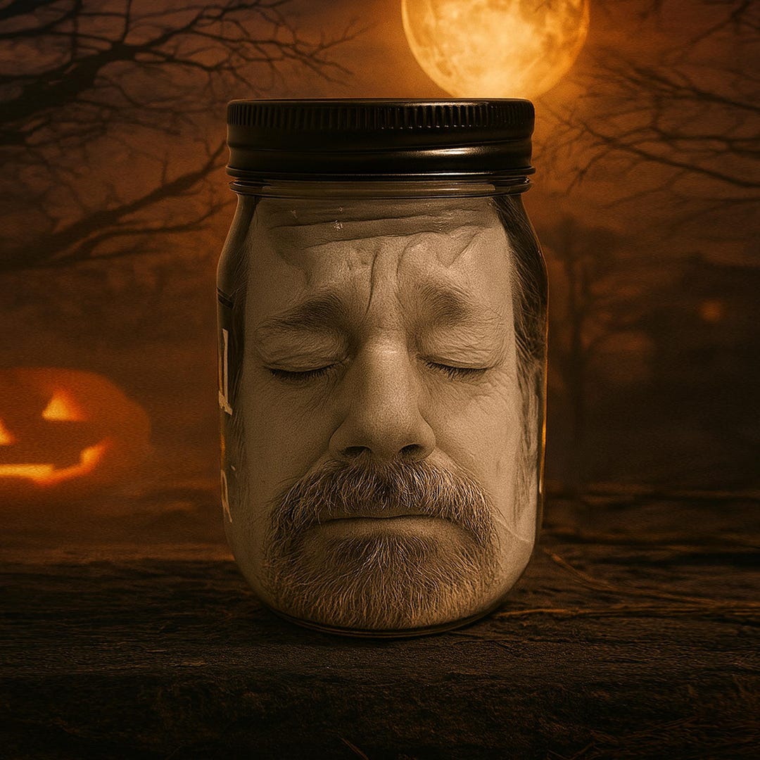 Halloween Decoration YOUR FACE in Jar, Scary Halloween Décor, Halloween ...