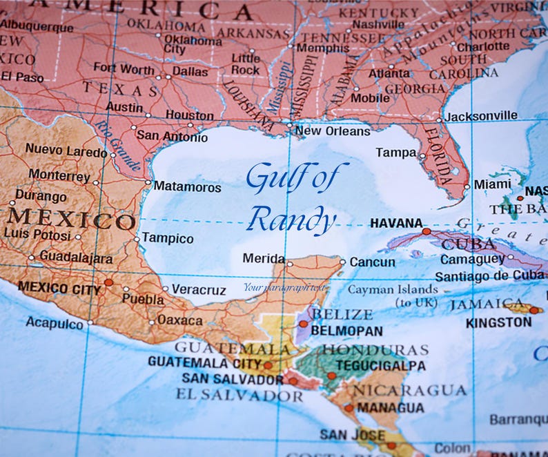 Printable Gulf of America Map – Add Your Name for a Personalized Touch ...