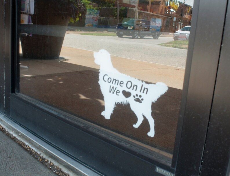 Dogs Welcome Sign Pet Friendly Business or Home We Love | Etsy