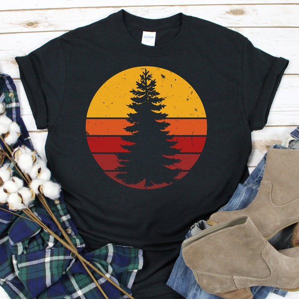Pine Trees T Shirt - Etsy