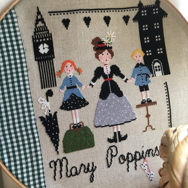 Mary Poppins Cross Stitch Pattern - Etsy