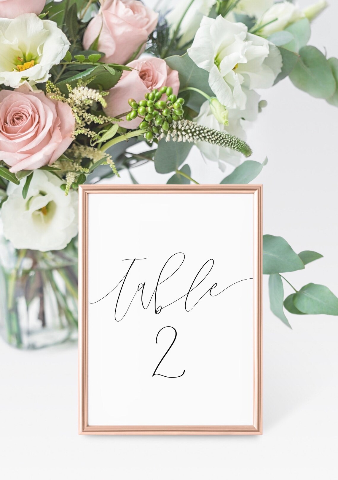 Table Number Signs Printable Table Numbers for Wedding - Etsy
