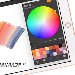 Procreate Color Palette, Color Swatches, Swatch Files, Sunset Color ...
