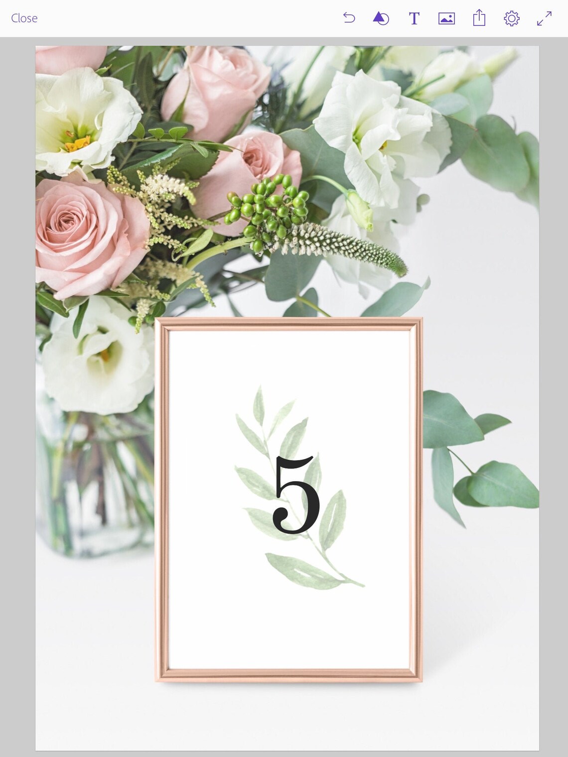 Printable Table Numbers Leaf Table Numbers Wedding Reception - Etsy